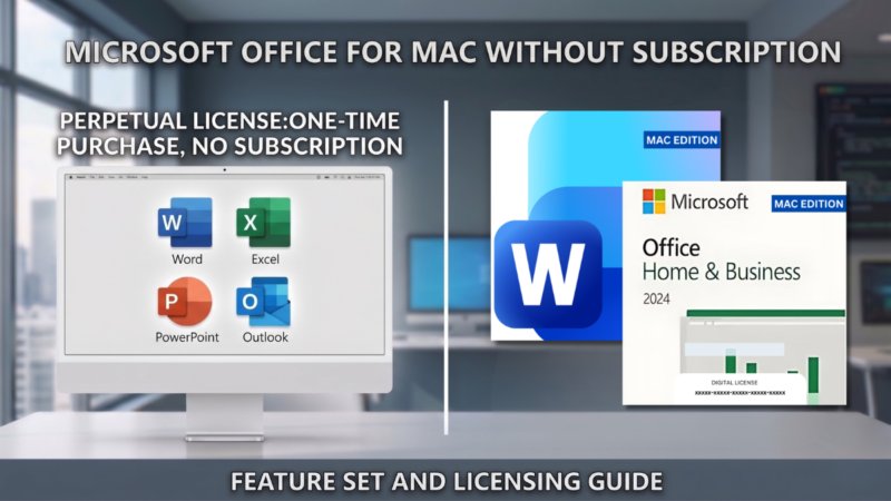 Microsoft Office for Mac Without Subscription - Software Supplies UK